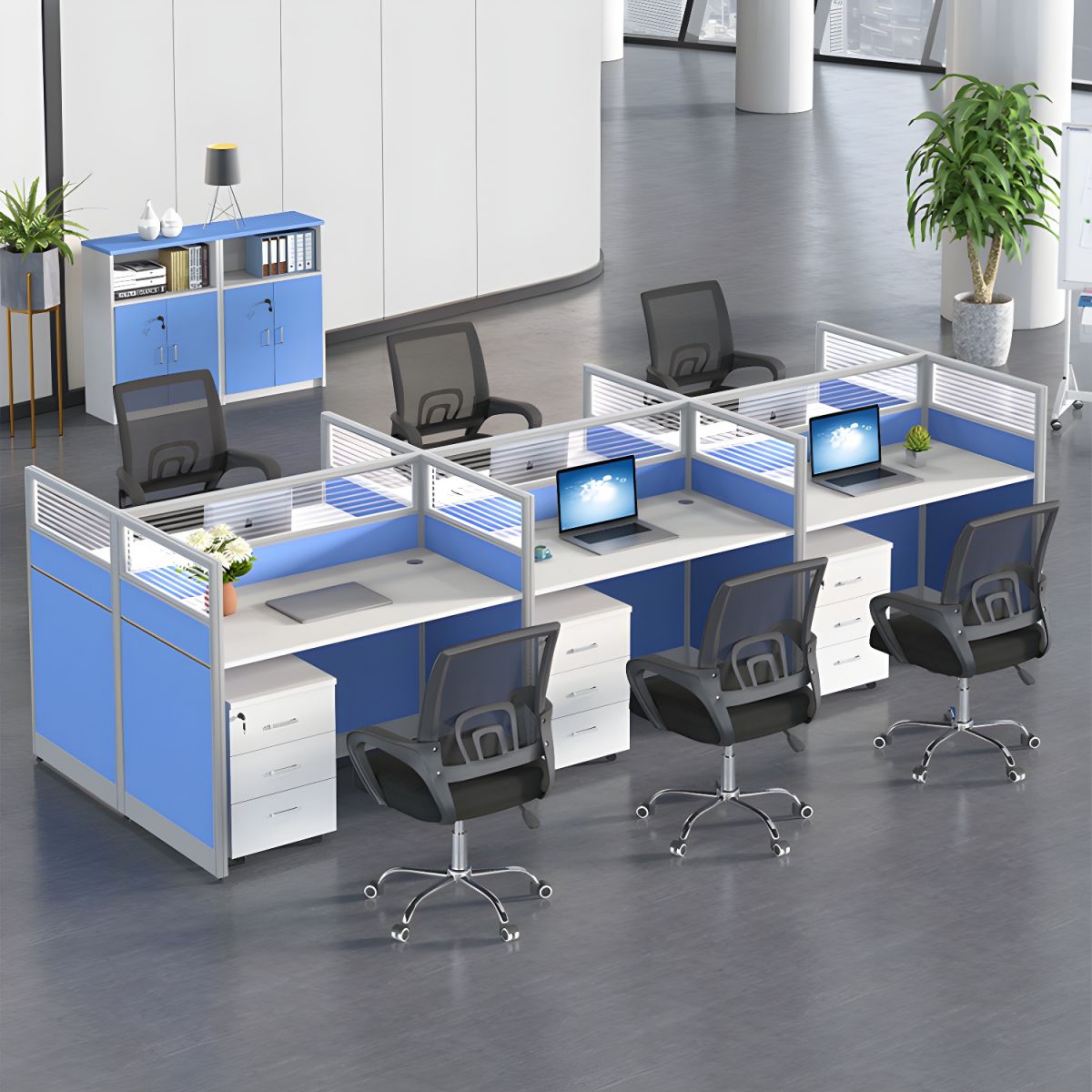 6-Way modular office workstation - Primo Shop - office tables for sale