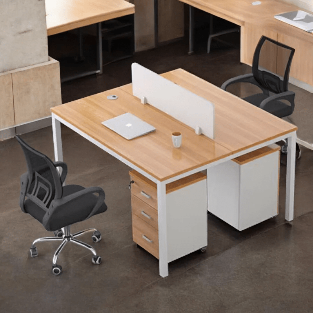 Modern Office Desk with Cabinet - Primo Shop - Furniture Shop in Kenya