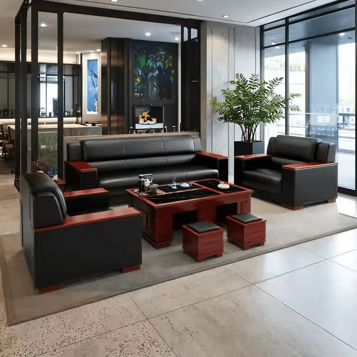 Leather Craftsmanship Office Sofa - Primo Shop - Furniture Shop in Kenya
