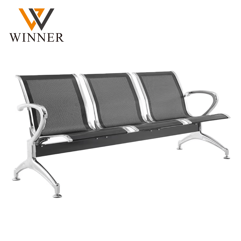 3-Link Metallic Office Reception Bench - Primo Shop Furniture Shop in Kenya