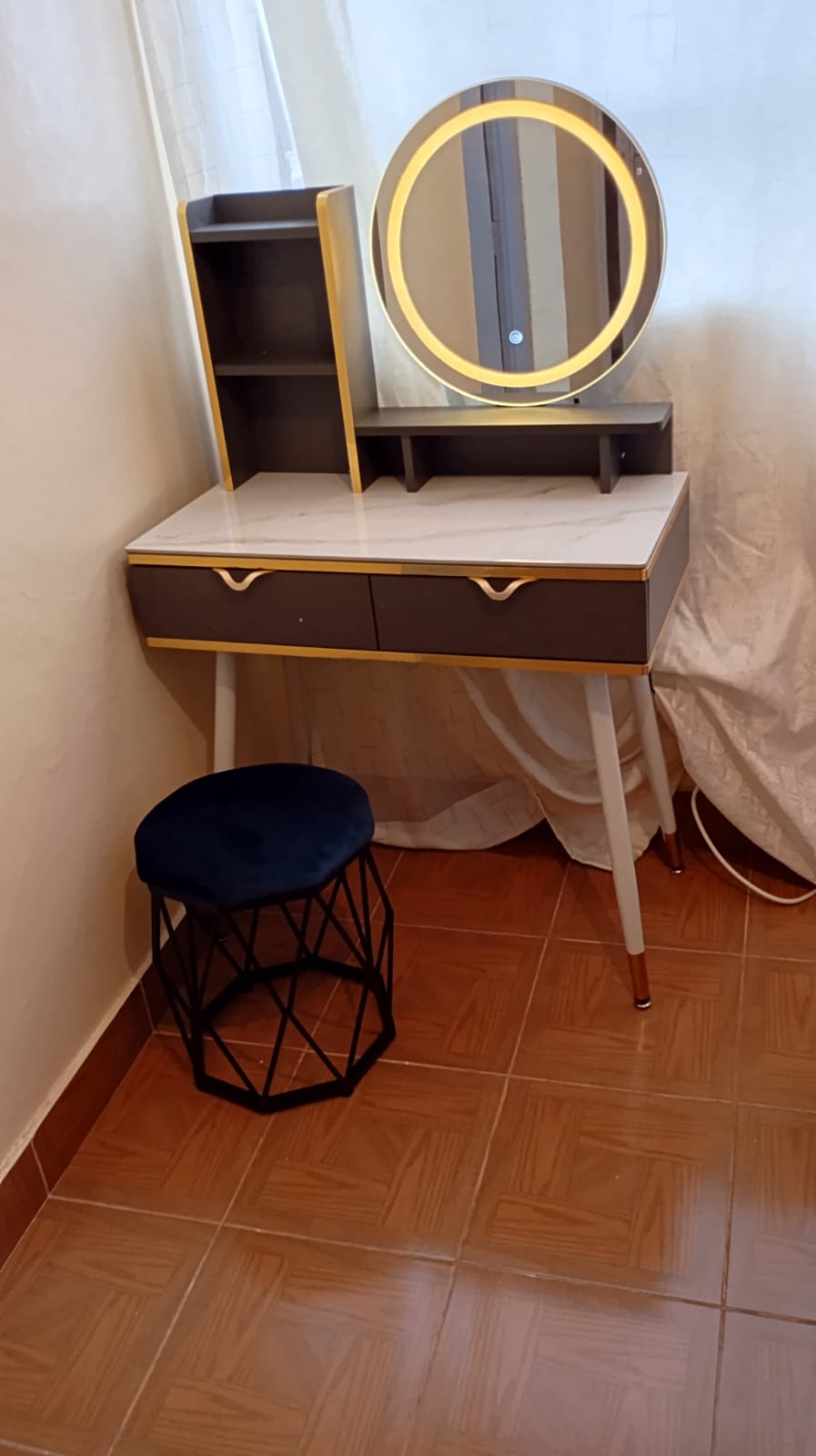 Grey Dressing Table - Primo Shop Furniture Shop in Kenya