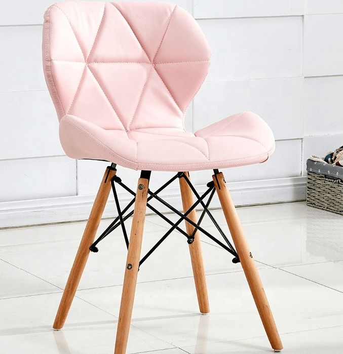 Pink Eames Leather Padded Home Chair - Primo Shop Furniture Shop in Kenya