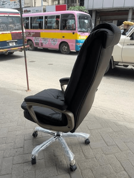 Brown Leather Elegant Office Chair - Primo Shop Furniture Shop in Kenya