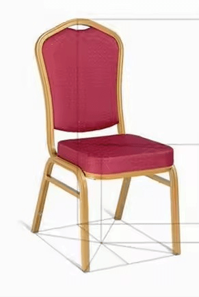 Maroon Upholstered Stackable Event Chair - Primo Shop Furniture Shop in KE