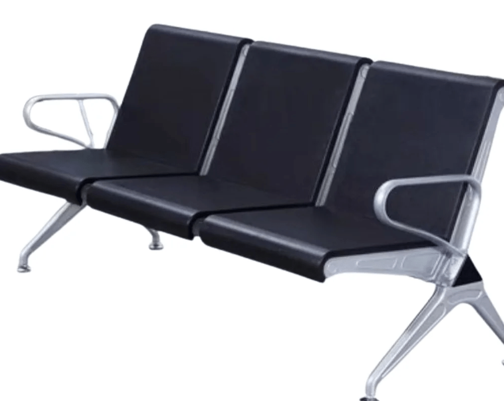 Padded Plastic Metallic 3-Seats Reception Bench - Primo Shop ...