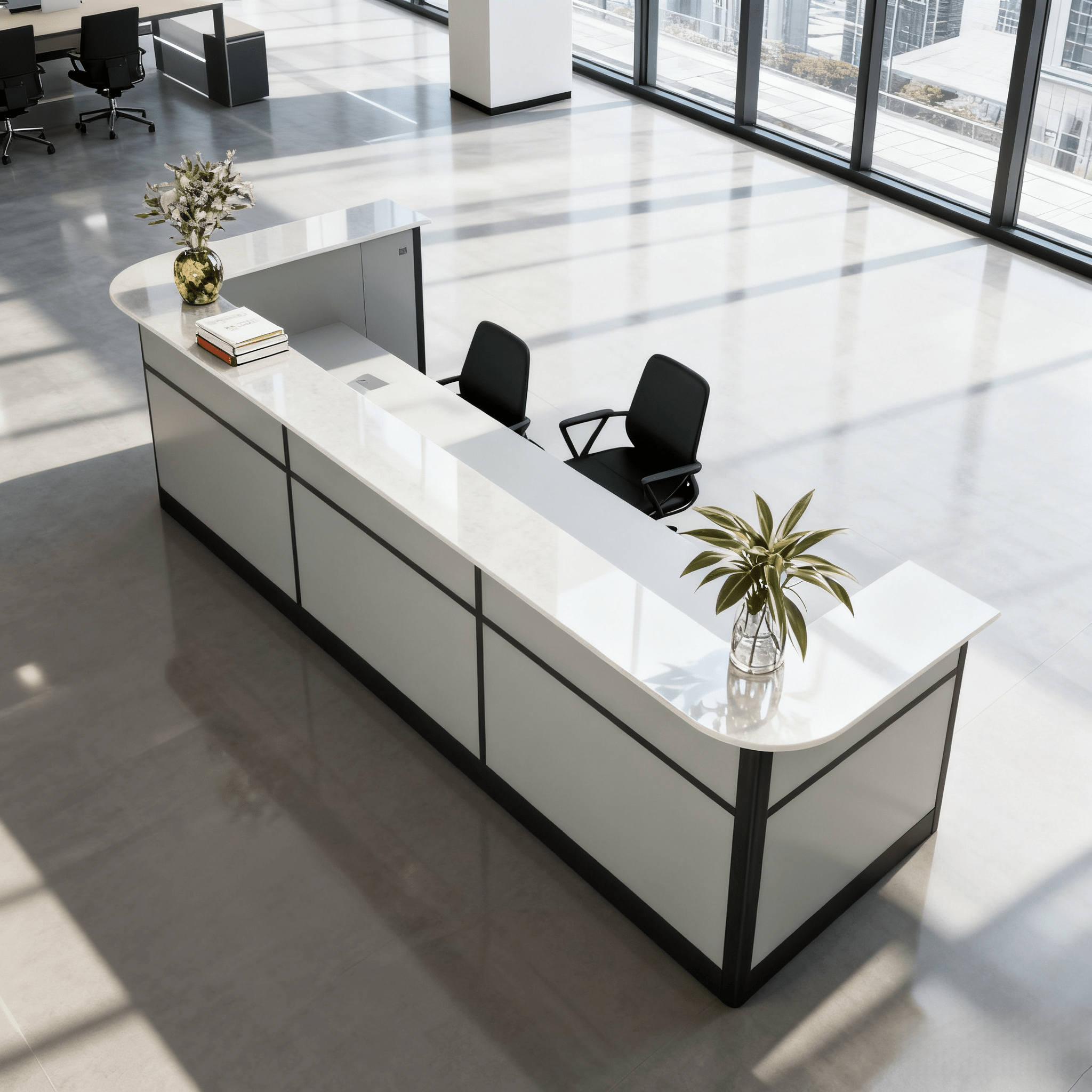 Modern Office Reception Desk - Primo Shop Furniture Shop in Kenya