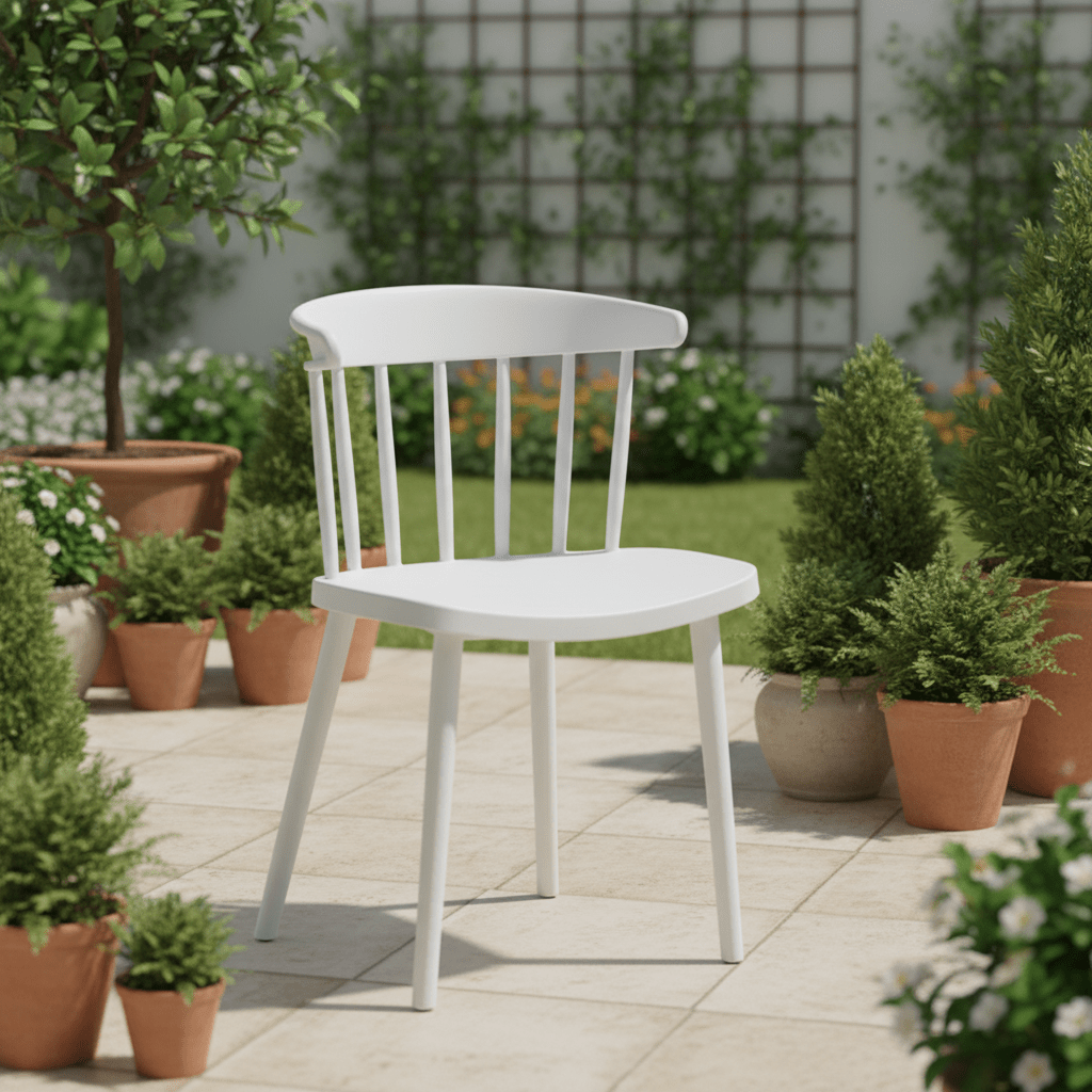 White Stackable Plastic Home Chair - Primo Shop Furniture Shop in Kenya